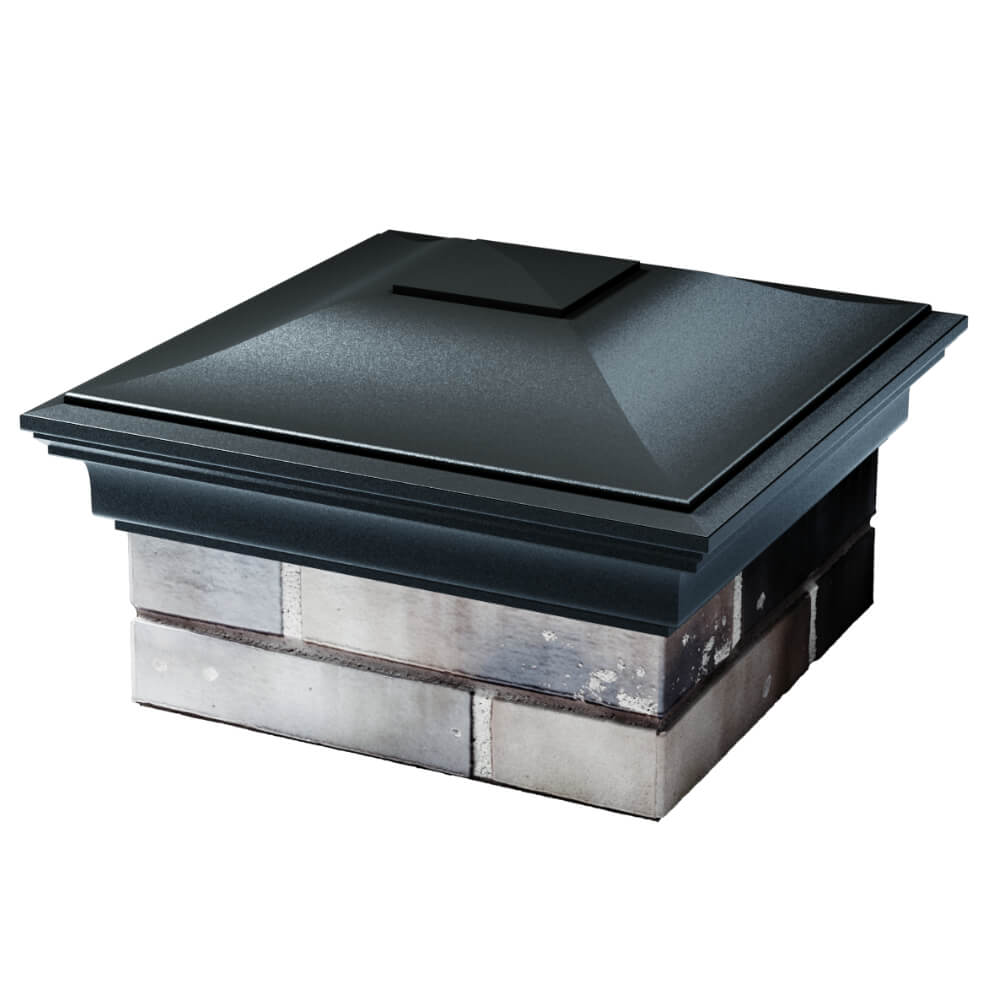 Колпак Zking Монблан 385х385мм Черный на столб 1.5х1.5 кирпича в ...